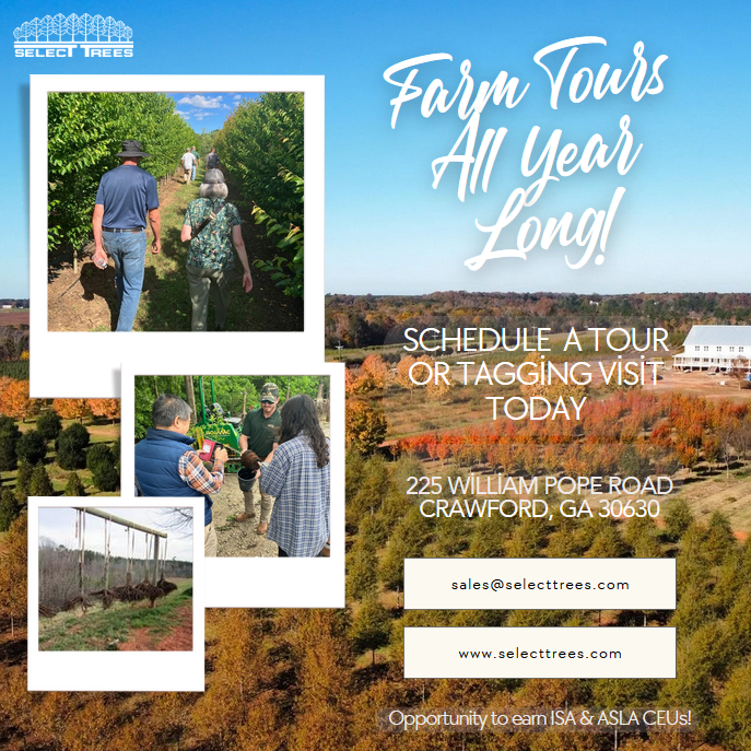 Farm Tours & Educational Opportunities - Select Trees